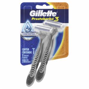 Maquina Desechable Gillette Prestobarba 3 Triple Hoja X2Und