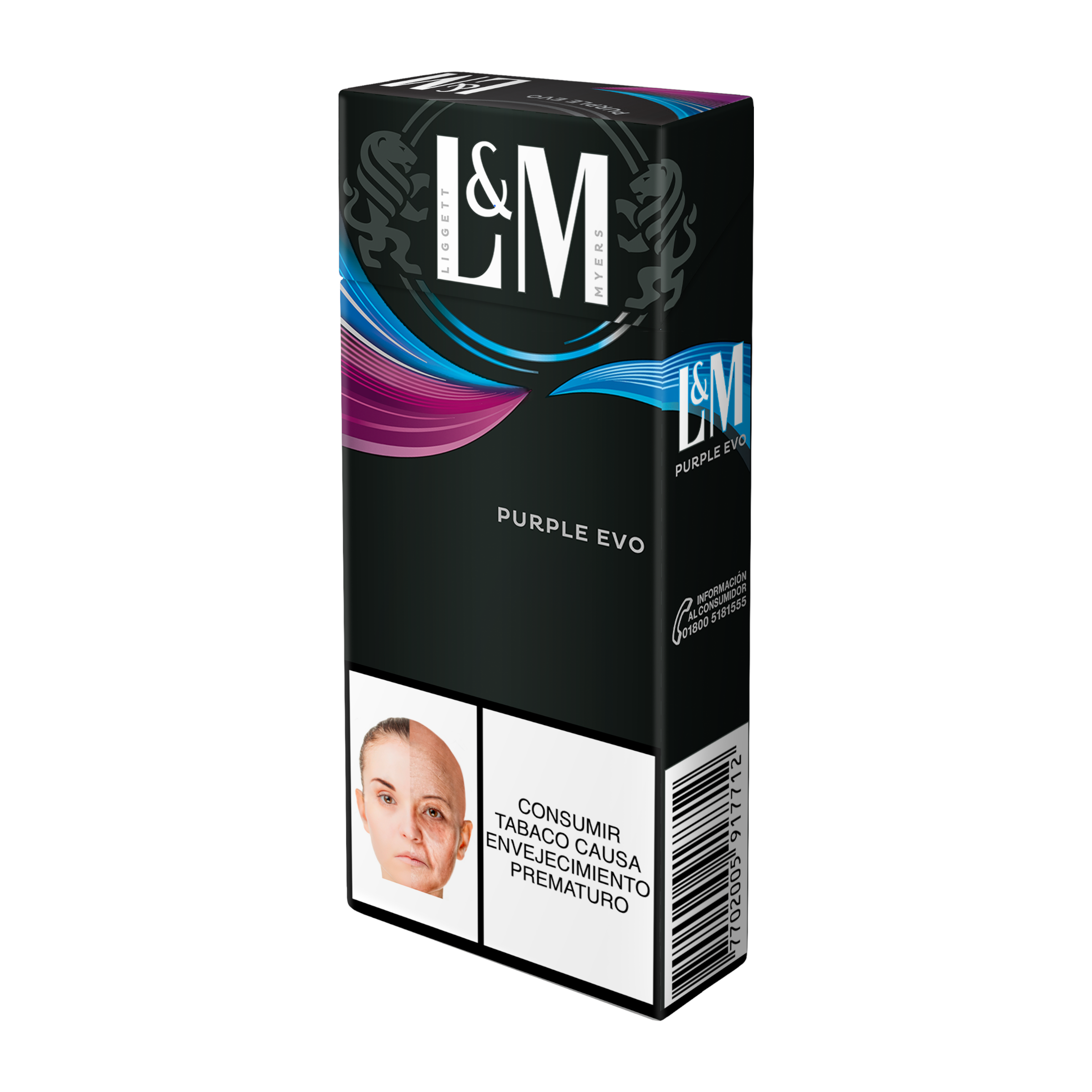 Cigarrillo L&M Purple Evo Mnt 100 Paquete x 10und