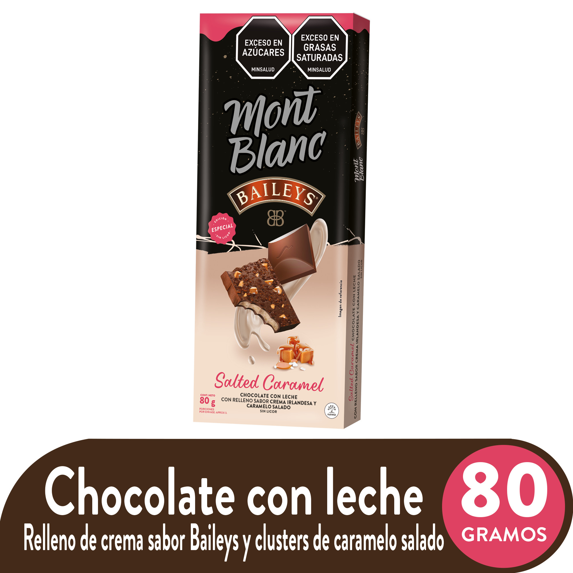 Chocolatina Montblanc Baileys Chocolate Con Leche Relleno De Caramelo ...
