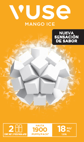 Capsulas Vuse Berry Mango Ice18mg Paquetex2und