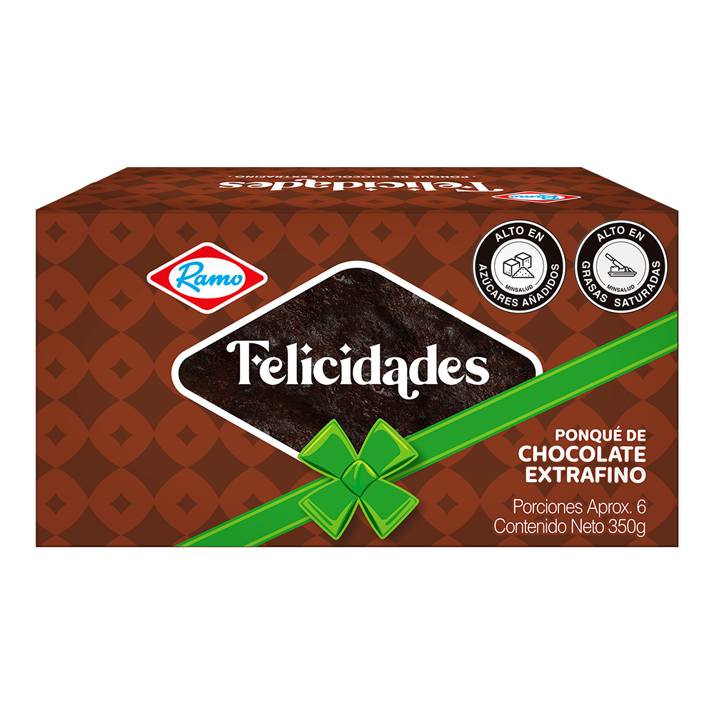 Ponque Ramo Felicidades Chocolate Cajax350g