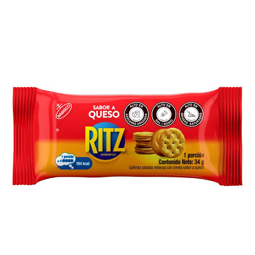 Galletas saladas Ritz rellenas de Queso 30g