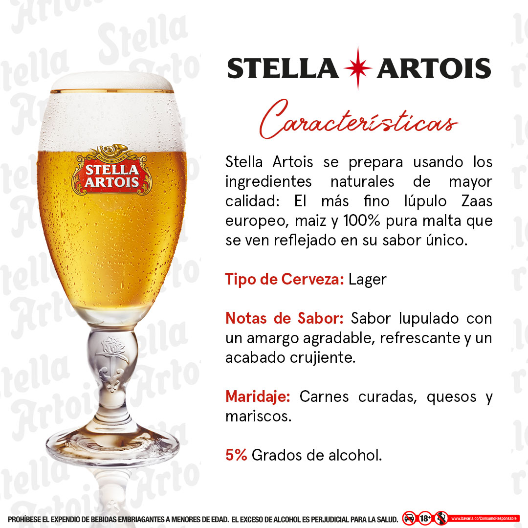 Cerveza Stella Artois 6 Pack Botellax330 ml