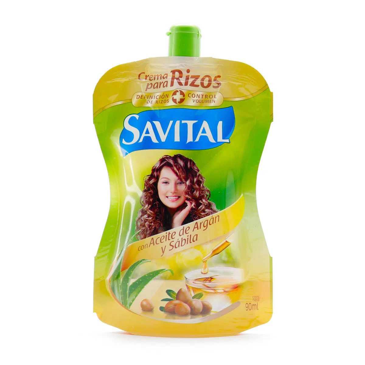 Crema De Peinar Savital Para Rizos Con Componente Argan X 90 Ml