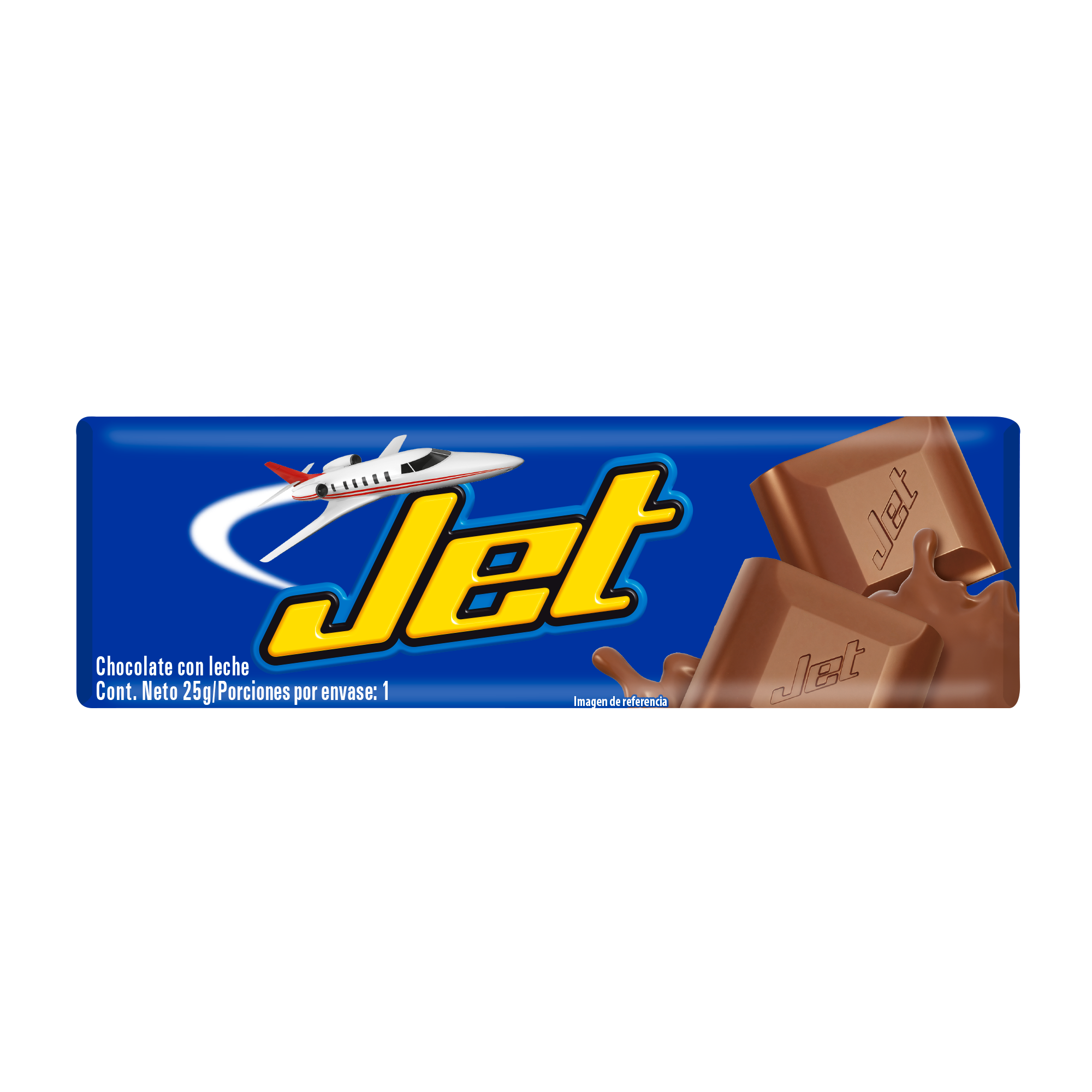 Chocolatina Jet Leche x25g