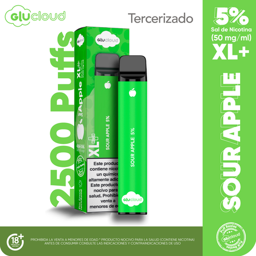 Vapeador Glu Cloud Sour Apple Xl Cajax1Und