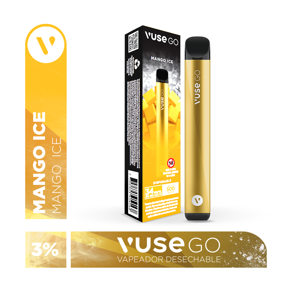 Vaporizador Vuse Go 500 Mango Ice 34Mg Paquetex1Und