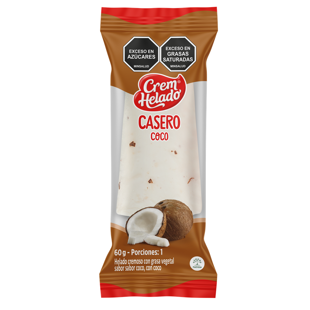 Helado Casero Coco X60G