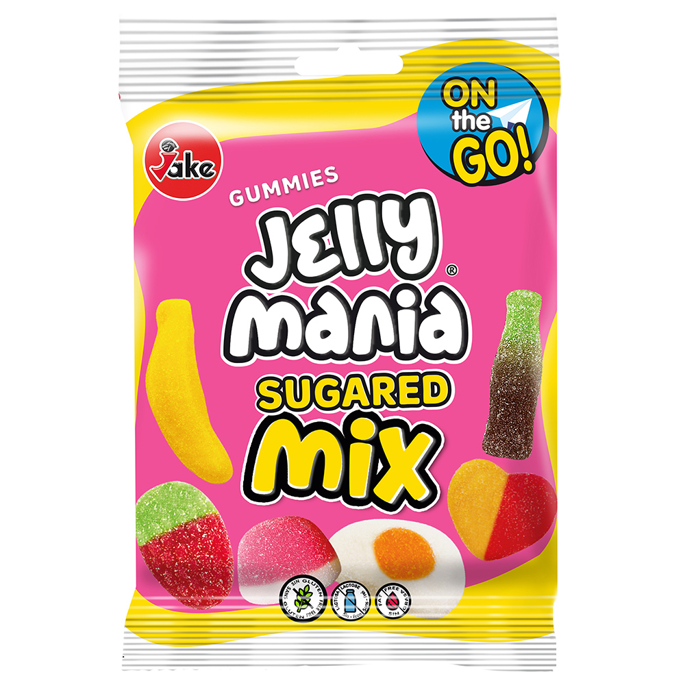 Gomas Jelly Mania Mix Sugared Paquetex70G