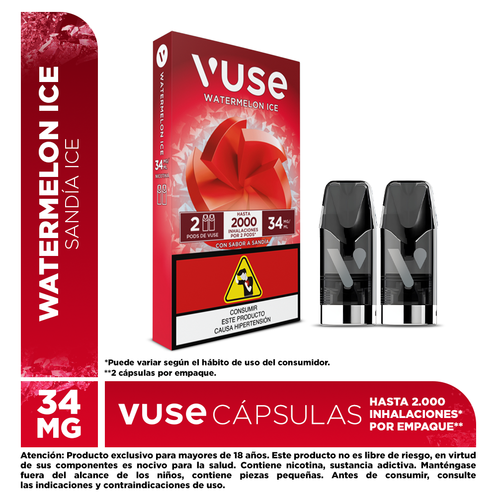 Vuse Capsulas Watermelon Ice 34mg