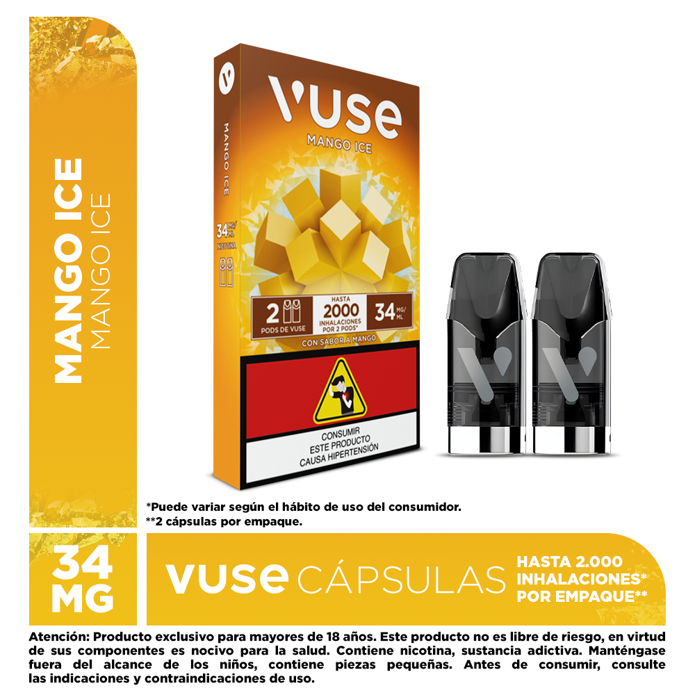 Vuse Capsulas Mango Ice 34mg
