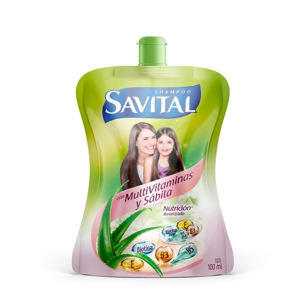 Shampoo Savital Multivitaminas Y Sabila Sachetx100Ml