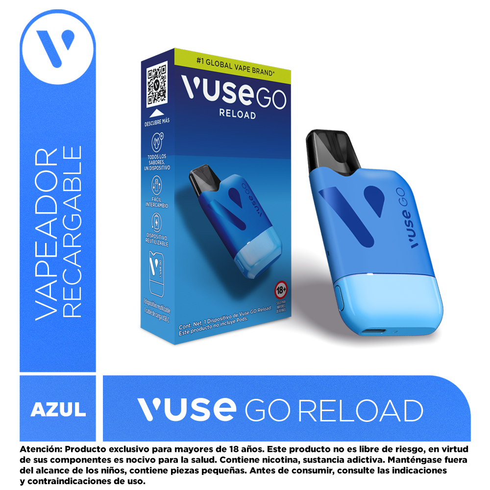 Vapeador Vuse Go Reload Blue