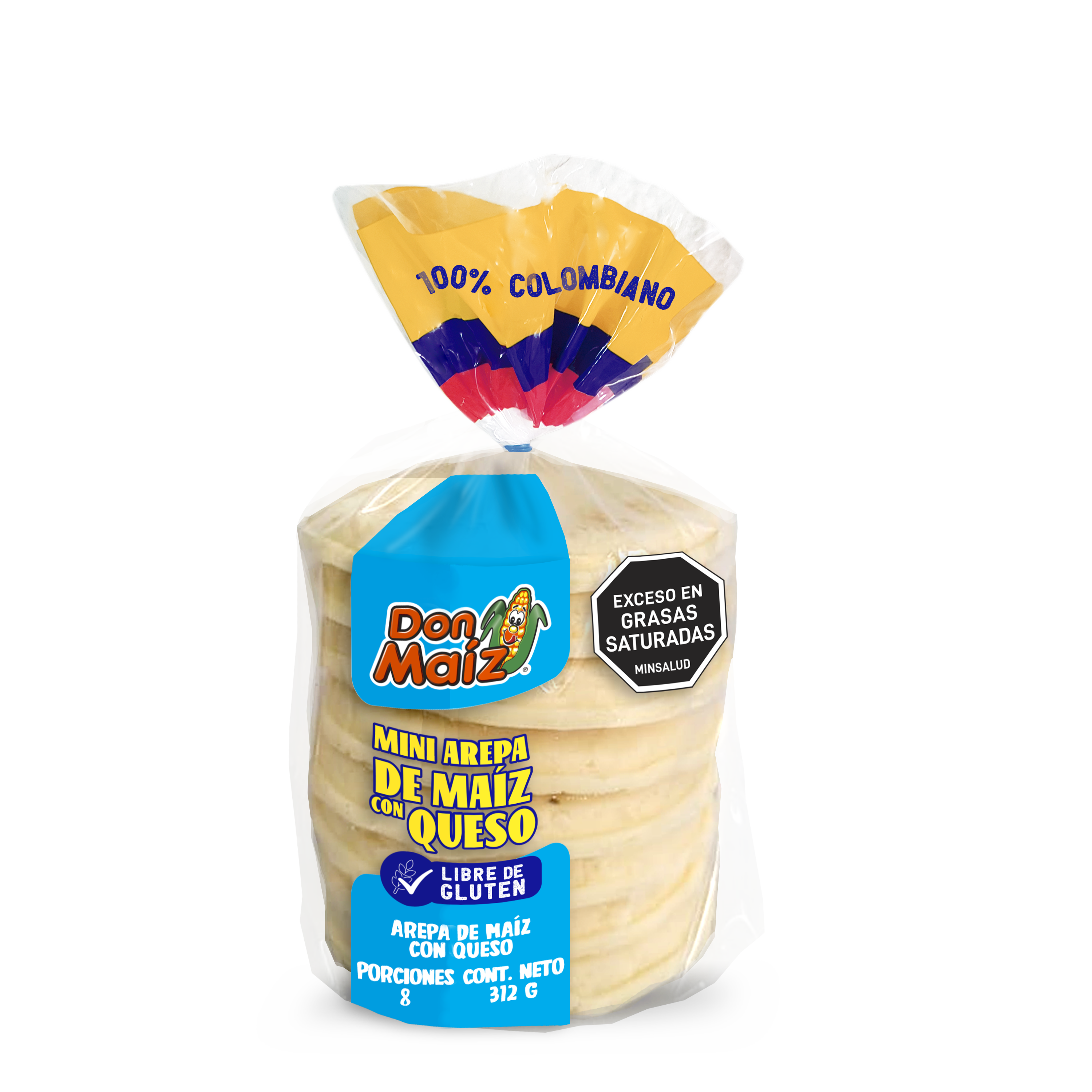 Mini Arepa Don Maiz Con Queso Bolsax350G