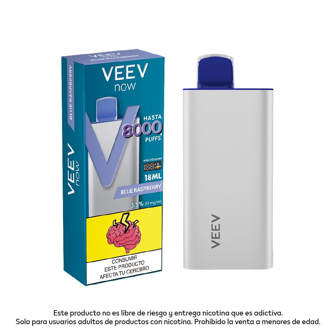 Vapeador Veev Now 8000 Puffs Blueraspberry X1Und