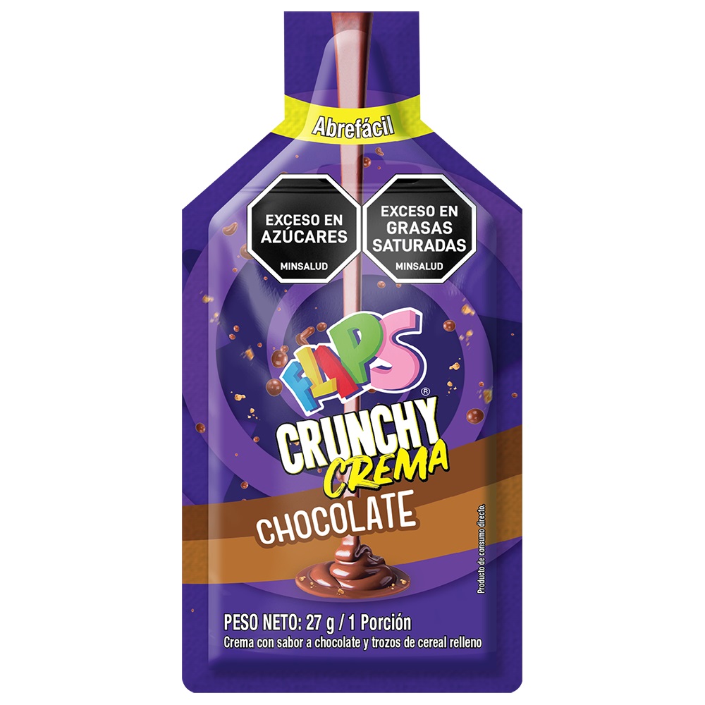 Crema Flips Crunchy Chocolate Sachet X 27G