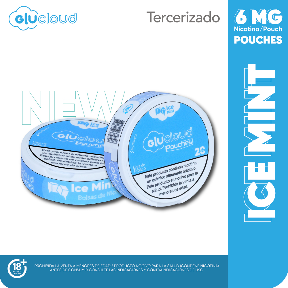Pouches Glu Cloud Ice Mint 6 Mg Cajax1Und
