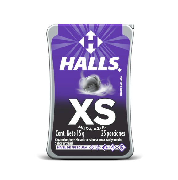 Menta Halls Xs Blueberry Unidadx15G